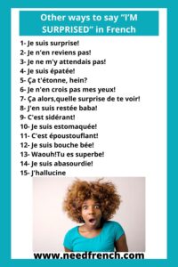 15 Ways to say “I'M SURPRISED” in French - NeedFrench