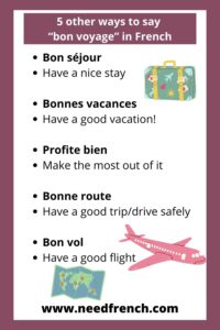 5 other ways to say "bon voyage" in French - NeedFrench