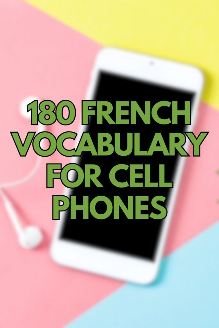 180 French vocabulary for cell phones / mobile phones - NeedFrench