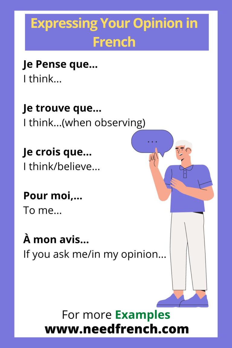 Expressing Your Opinion in French - NeedFrench