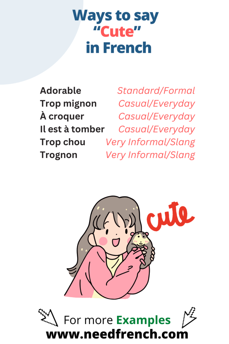 Ways to Say "Cute" in French - NeedFrench